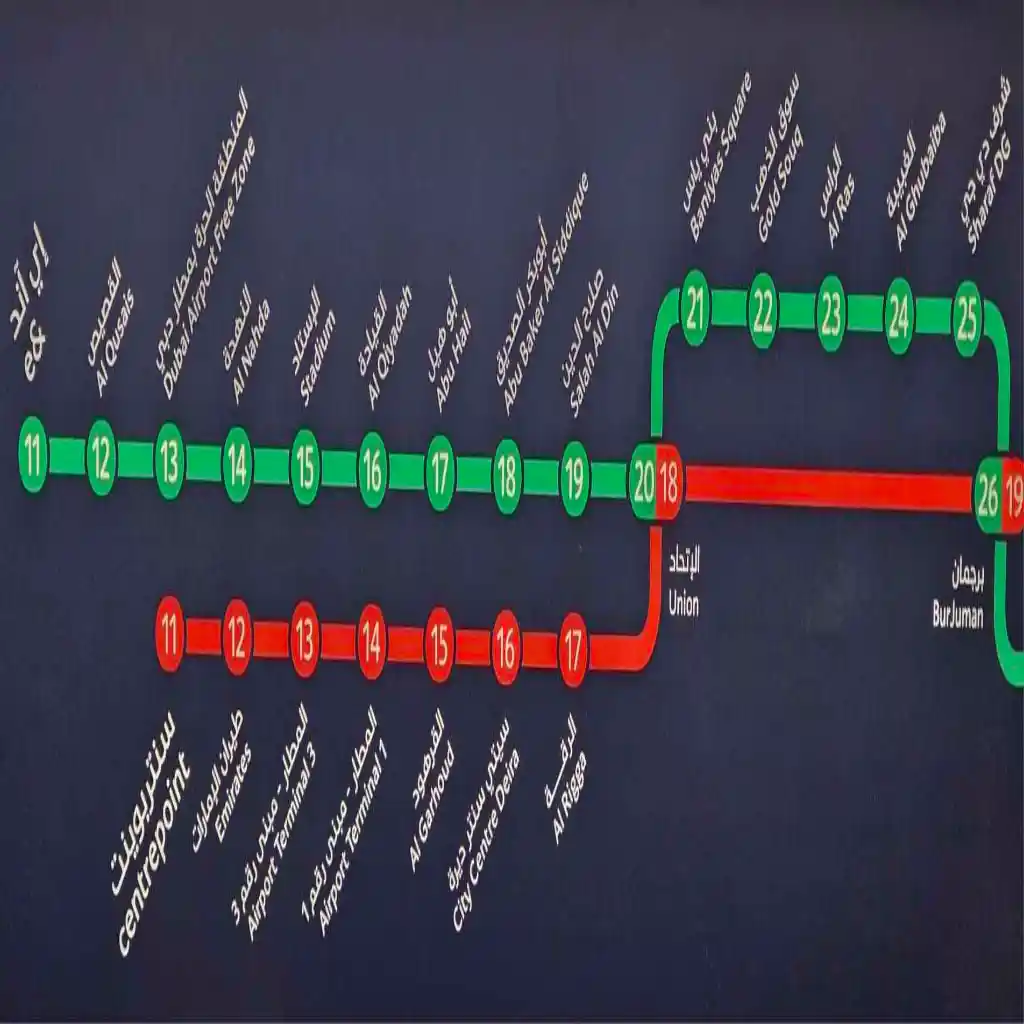 U-Bahn-Station Terminal 3 Flughafen Dubai | Dubai | U-Bahn | Dubai Rahnama